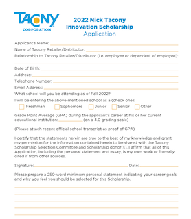 Tacony Corporation. Tradition - Trust - Teamwork